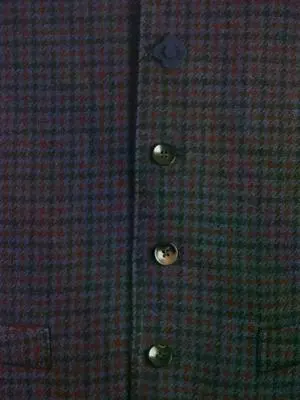 LARDINI Tartan Print Gilet - Multicolour
