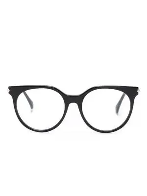 Max Mara Round Frame Eyeglasses - Black