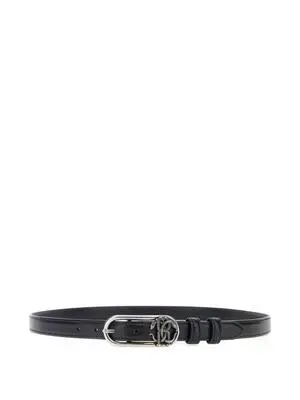 Roberto Cavalli Mirror Snake-plaque Belt - Black