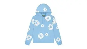 DENIM TEARS Cotton Wreath Hoodie - Light Blue