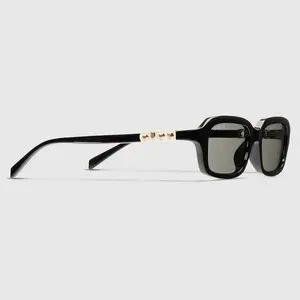 Gucci Rectangular Frame Sunglasses - Black