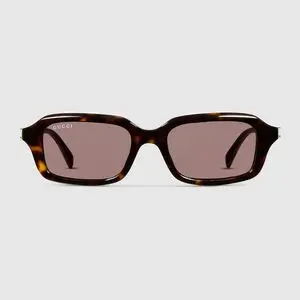 Gucci Rectangular Frame Sunglasses - Beige