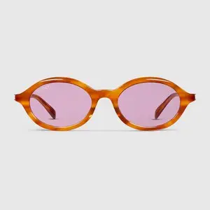 Gucci Round Frame Sunglasses - Purple