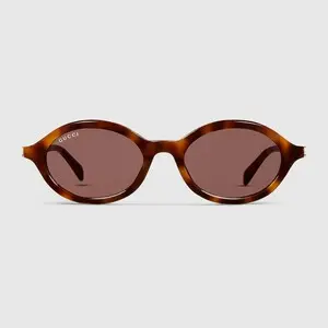 Gucci Round Frame Sunglasses - Beige