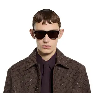 Gucci Square Frame Sunglasses - Beige