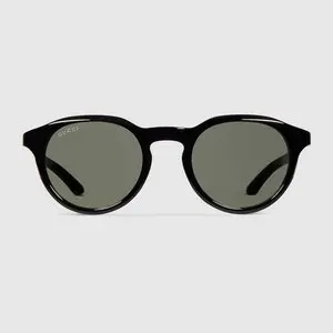 Gucci Round Frame Sunglasses - Black