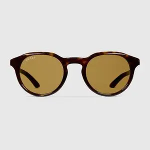 Gucci Round Frame Sunglasses - Brown