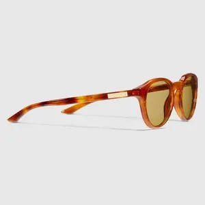 Gucci Round Frame Sunglasses - Brown