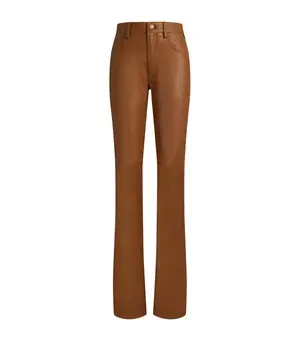 Ralph Lauren Scottie Leather Trousers