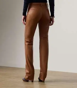 Ralph Lauren Scottie Leather Trousers