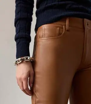 Ralph Lauren Scottie Leather Trousers