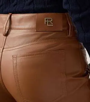 Ralph Lauren Scottie Leather Trousers