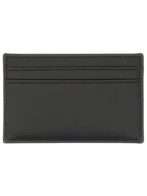 Alexander McQueen Card Holder With Logo - Black
