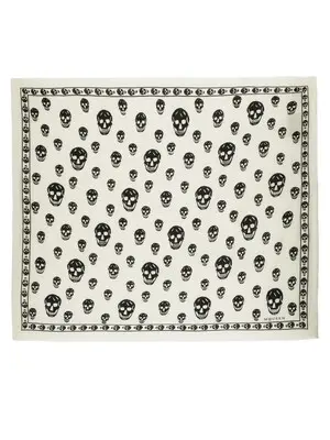 Alexander McQueen Skull" Scarf - Ivory