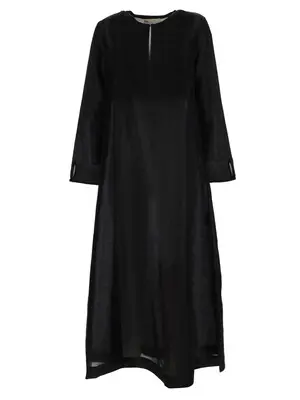 Tory Burch Long Linen Caftan - Black