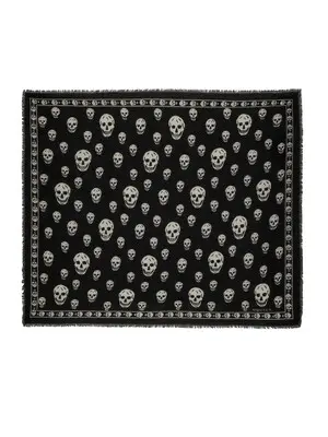 Alexander McQueen Skull" Scarf - Black