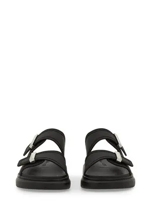 Alexander McQueen Oversized "hybrid" Sandal - Black