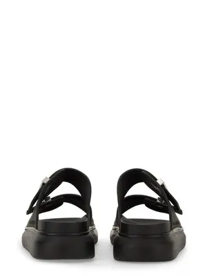 Alexander McQueen Oversized "hybrid" Sandal - Black