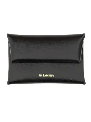 JIL SANDER Envelope Coin Purse - Black