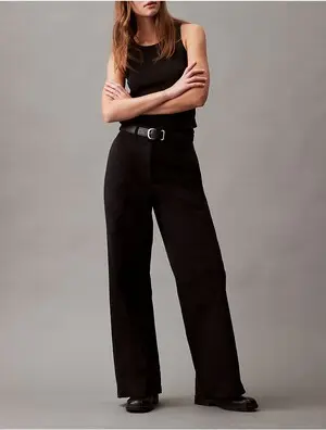 Calvin Klein Wide Leg Stretch Chino Pants