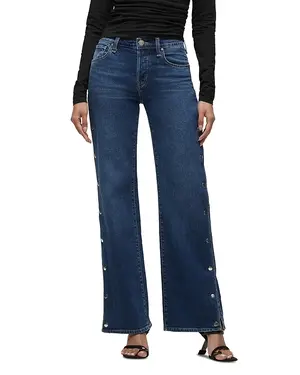 Hudson Jeans Rosie High-rise Wide Leg Jeans - Deep Ray
