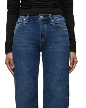 Hudson Jeans Rosie High-rise Wide Leg Jeans - Deep Ray