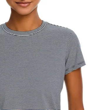 FRAME The Stripe Baby Tee - Navy Multi