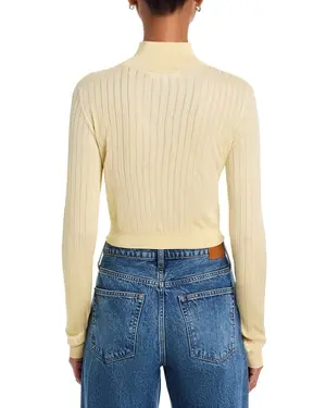 FRAME The Crop Fitted Turtleneck