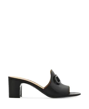 Ferragamo Square Toe Mules Clogs For Women