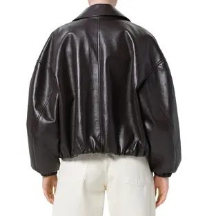 Citizens Of Humanity Bubble Hem Bomber Jacket - Chocolate