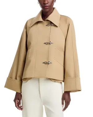PATOU Oversized Cropped Parka - Sand