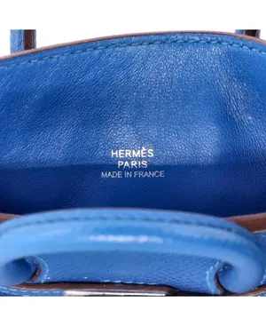HERMES Birkin Tiny Handbag With Palladium Hardware