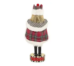 MACKENZIE-CHILDS As Is Tartan Cardiinal Nutcracker