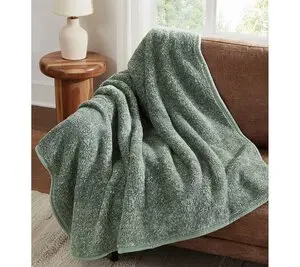 BROOKLYN LOOM Heathered Sherpa 50x70 Throw - One-color