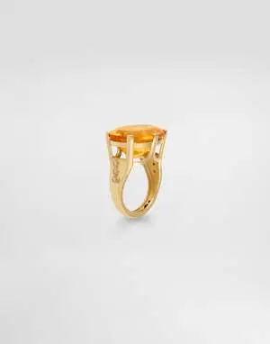 Dolce & Gabbana Anna Ring In 18-carat With Citrine And Diamonds