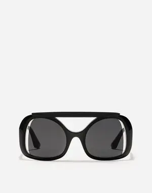 Dolce & Gabbana Sunglasses With Acetate Frame And Temples - Black