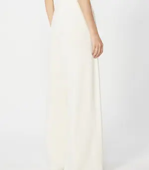 Max Mara Wool Knitted Wide-leg Trousers - White