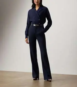 Ralph Lauren Wool Grain De Poudre Wrigley Trousers
