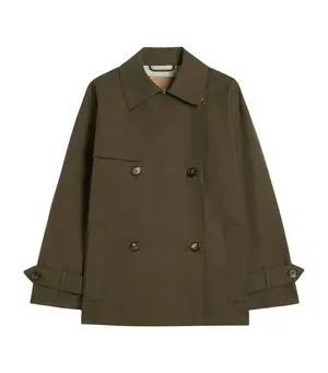 Max Mara Cotton-blend Raincoat - Green