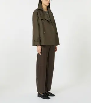 Max Mara Cotton-blend Raincoat - Green