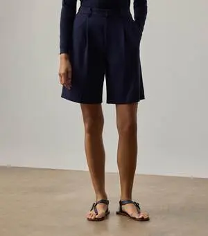 Ralph Lauren Wool Minetta Shorts - Navy