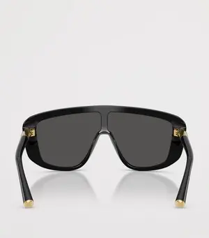 Dolce & Gabbana Acetate Rectangle Sunglasses - Black