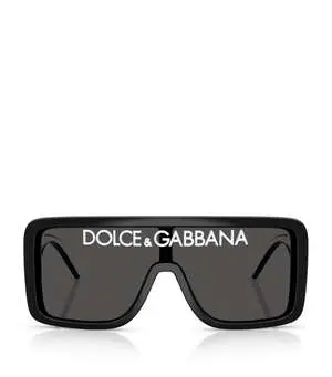 Dolce & Gabbana Dg6204 Shield Sunglasses - Black