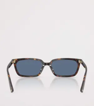 JIMMY CHOO Tortoiseshell Rectangular Sunglasses - Brown