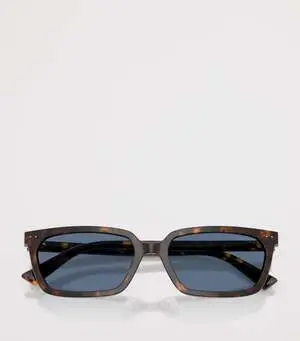JIMMY CHOO Tortoiseshell Rectangular Sunglasses - Brown