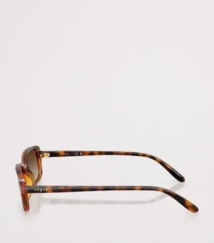 VOGUE Tortoiseshell Rectangular Sunglasses
