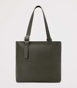 Loewe Grained Calfskin Loop Tote Bag - Green