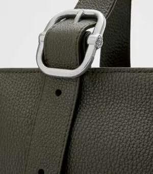 Loewe Grained Calfskin Loop Tote Bag - Green