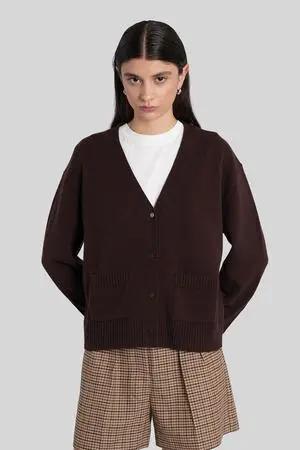 MC2 SAINT BARTH Madie Wool Cardigan - Brown
