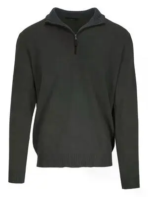 Kinross Cashmere Half-zip Point Collar Sweater